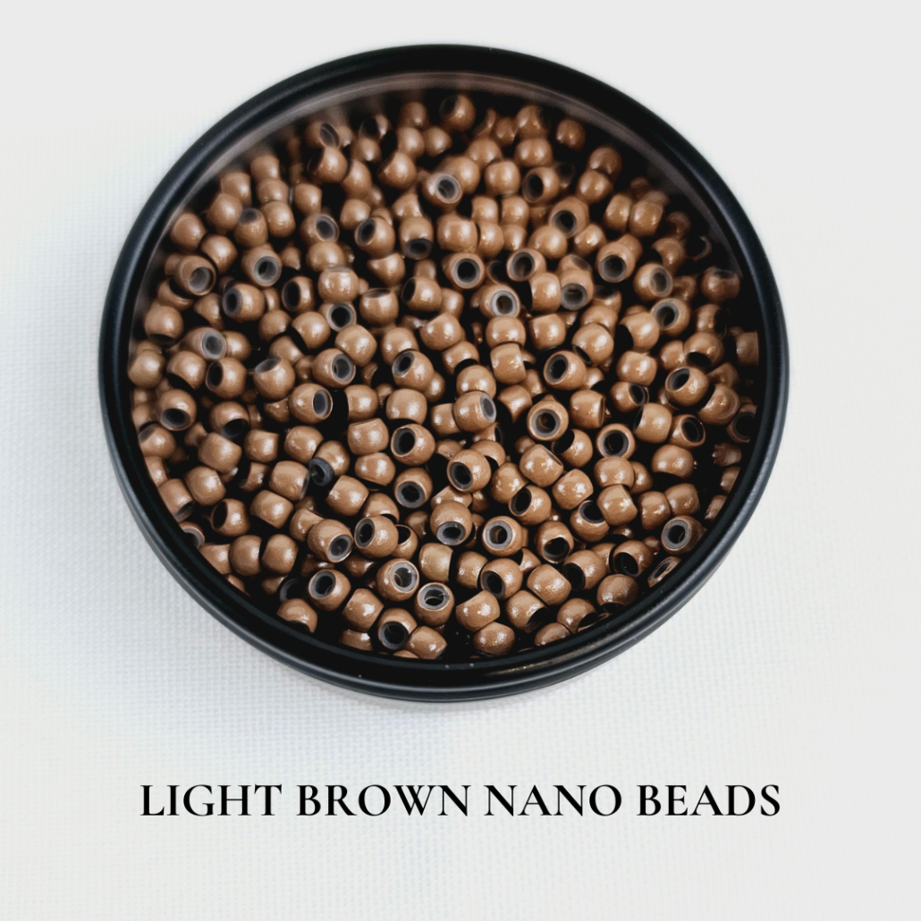 200 pcs. 2mm Silicone Lined Nano Beads - Kesh Hair Extensions